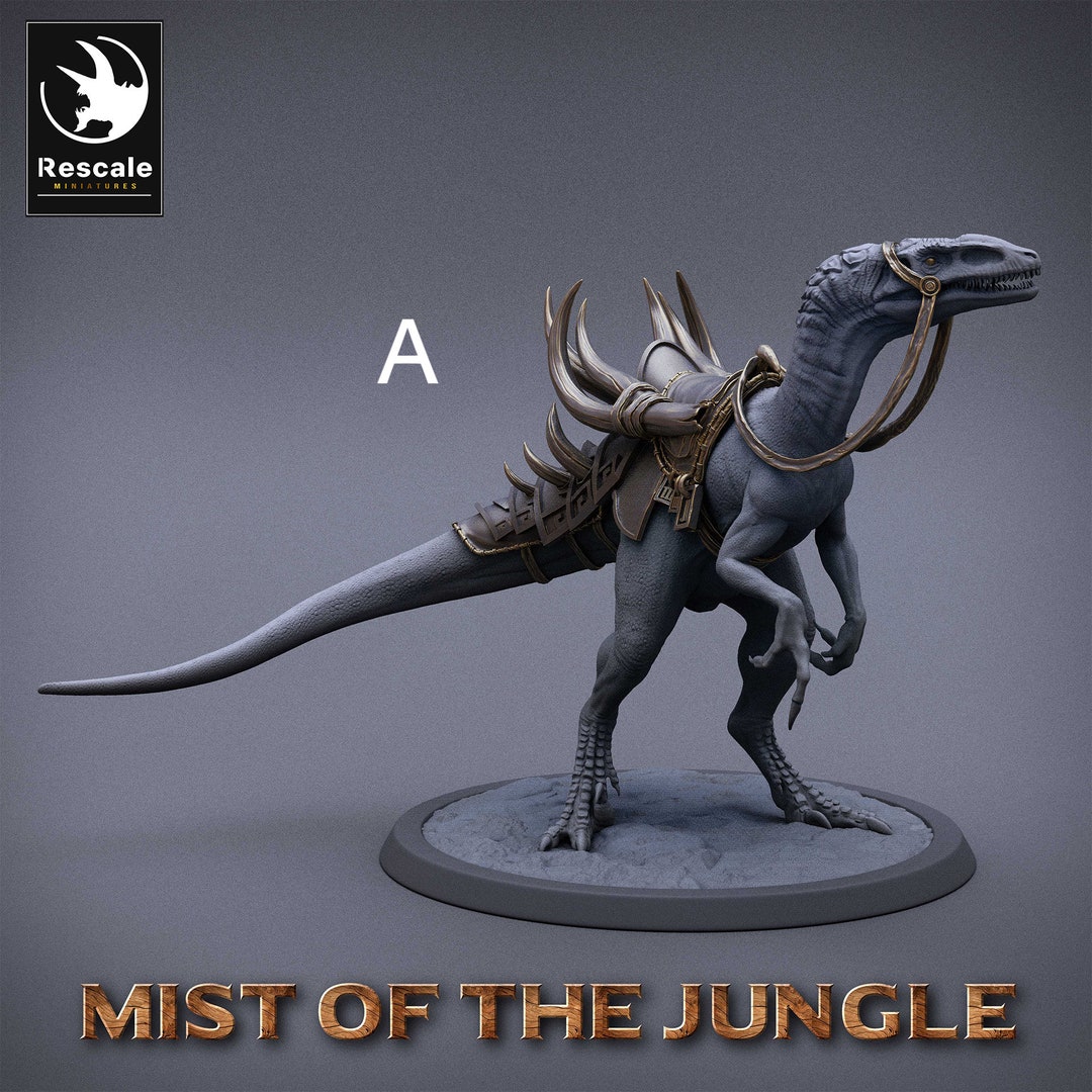 Raptor Dinosaur Mount Miniatures Rescale Miniatures Seraphon Saurus ...