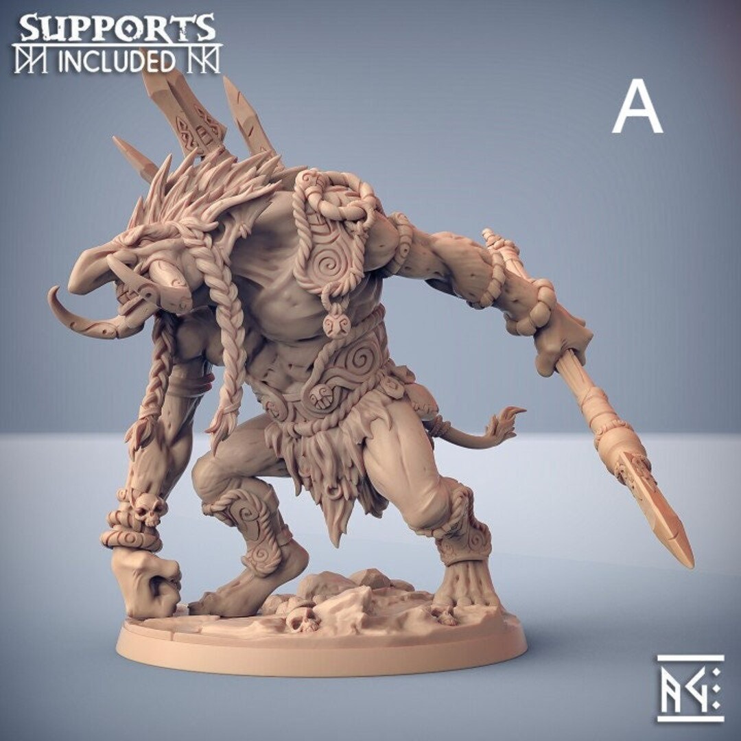 Troll Warrior Miniatures Artisan Guild Infantry Models Dungeons and ...