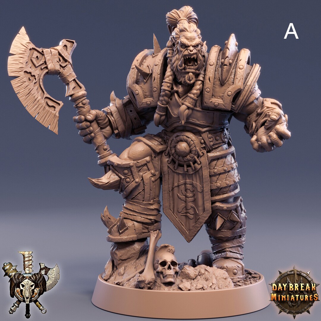 Orc Infantry Miniatures Daybreak Miniatures Ogre Warrior Models Raider ...