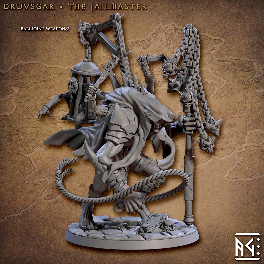 Grimdark Crypt Ghoul Miniature - Artisan Guild | Undead Fiend Model ...