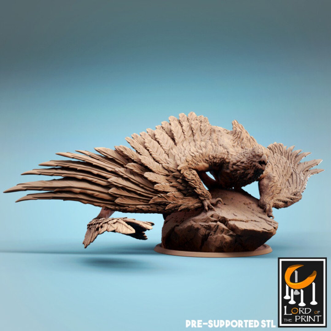Gryphon Miniature - Lord of the Print | Tzeentch Chaos Beast Model ...