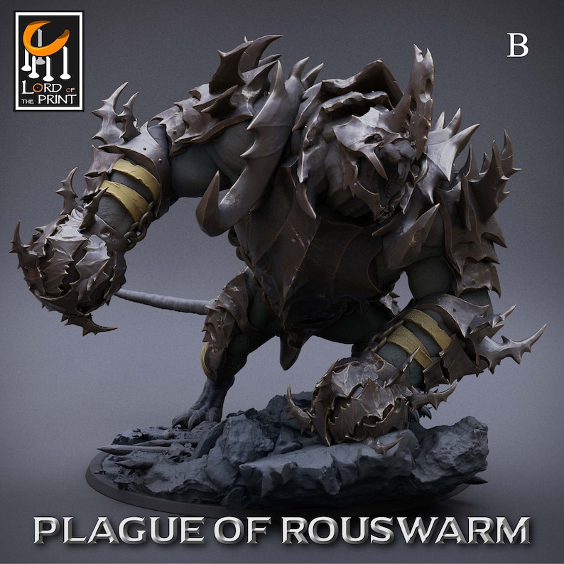 Rat Ogre Seige Engine Miniature - Lord of the Print | Ratfolk War ...