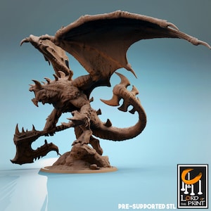 Exalted Demon Prince Miniature - Lord of the Print | Infernal Daemon ...