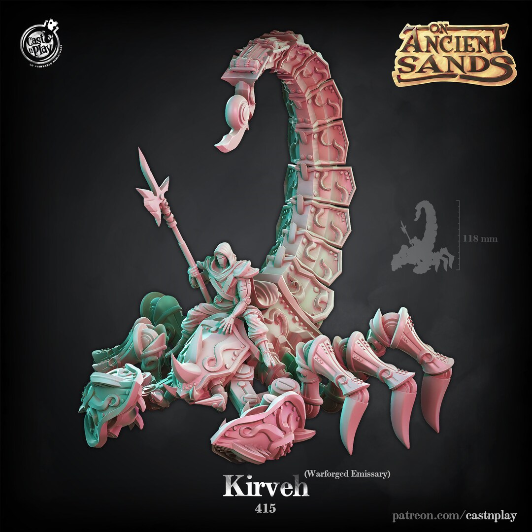 Scorpion Construct and Warforged Miniature - Castnplay | Mechanical ...