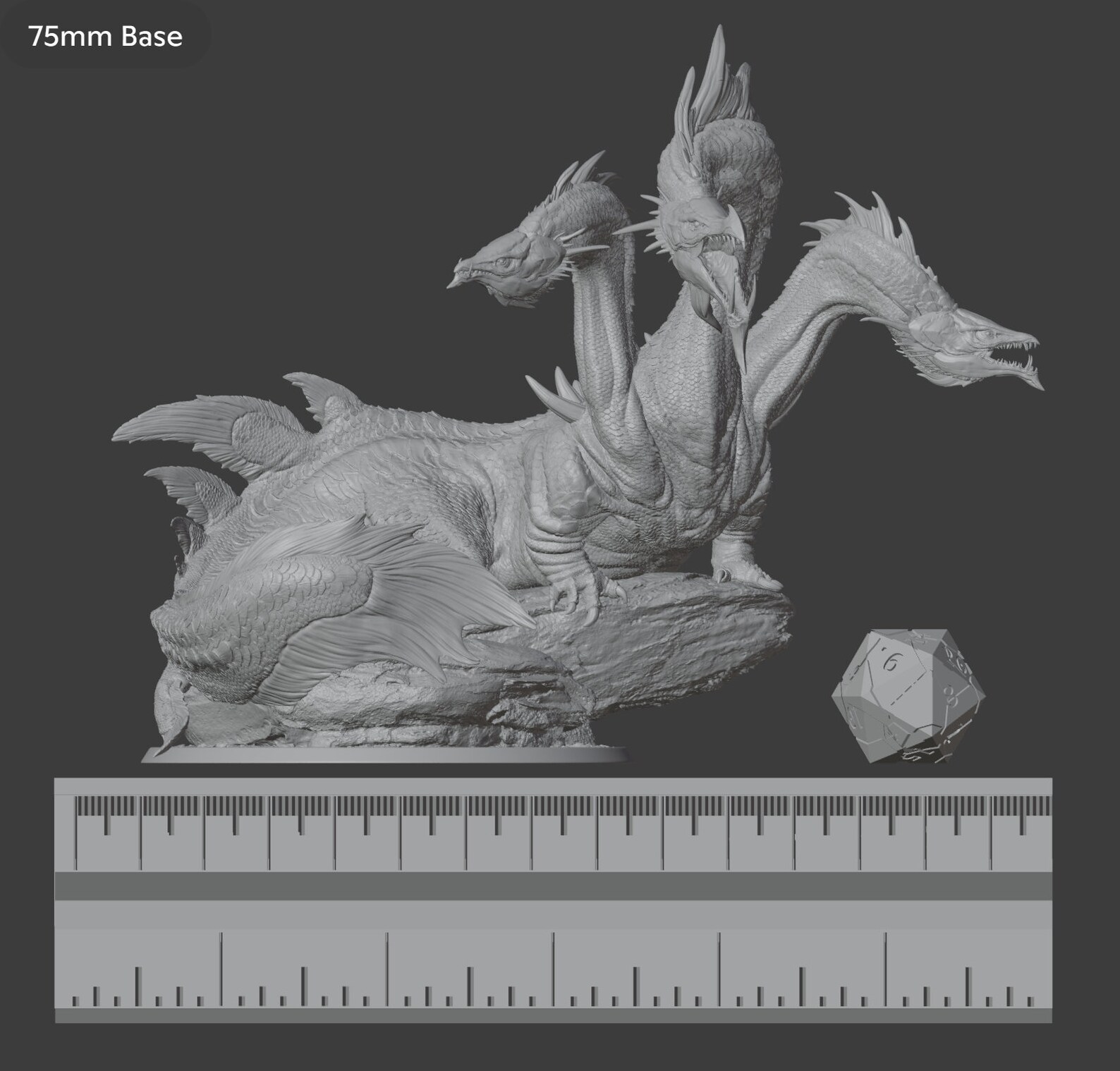 Eel Hydra & Eel Drake Miniatures Lord of the Print Deep | Etsy