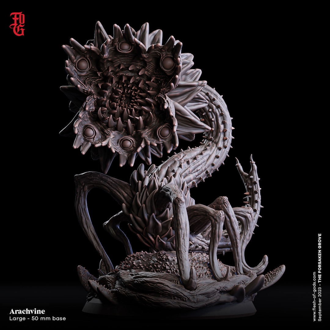 Vine Blight Miniature - Flesh of Gods | Giant Corrupted Plant Model ...