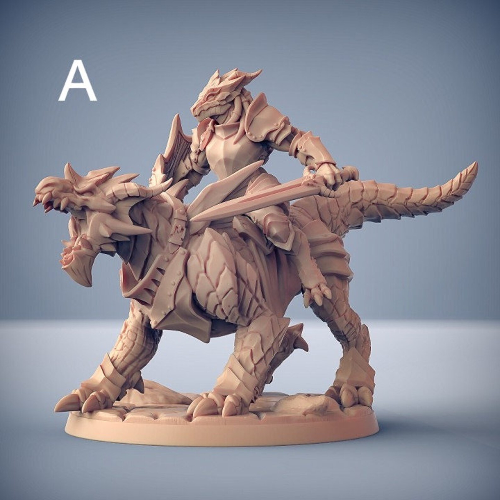 Dragonborn Cavalry Miniatures Artisan Guild Drake Mount - Etsy