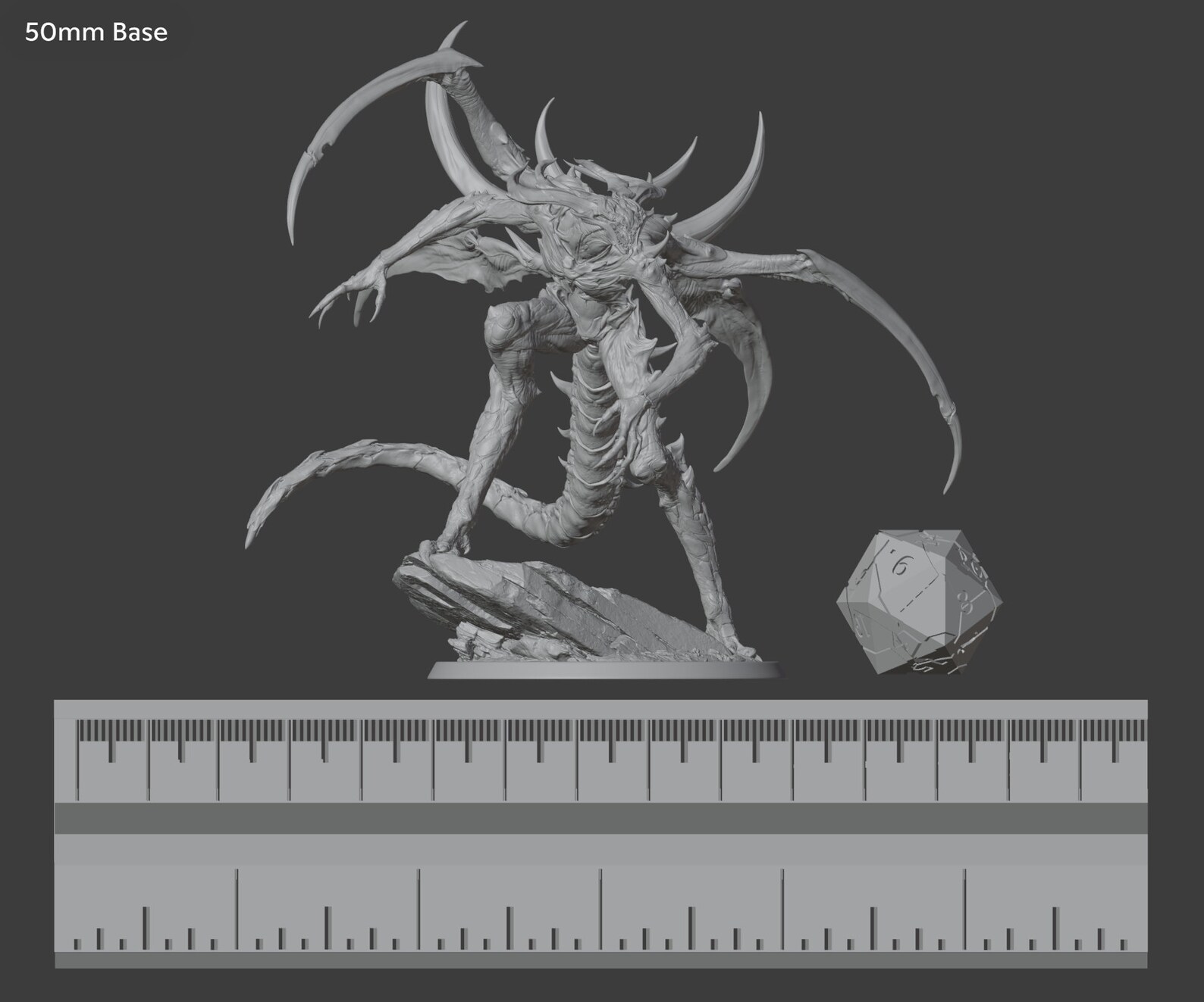 Chaos Daemon Miniature Lord of the Print Infernal Demon | Etsy