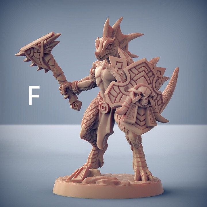 Lizardmen Warrior Miniatures Artisan Guild Cold One - Etsy UK