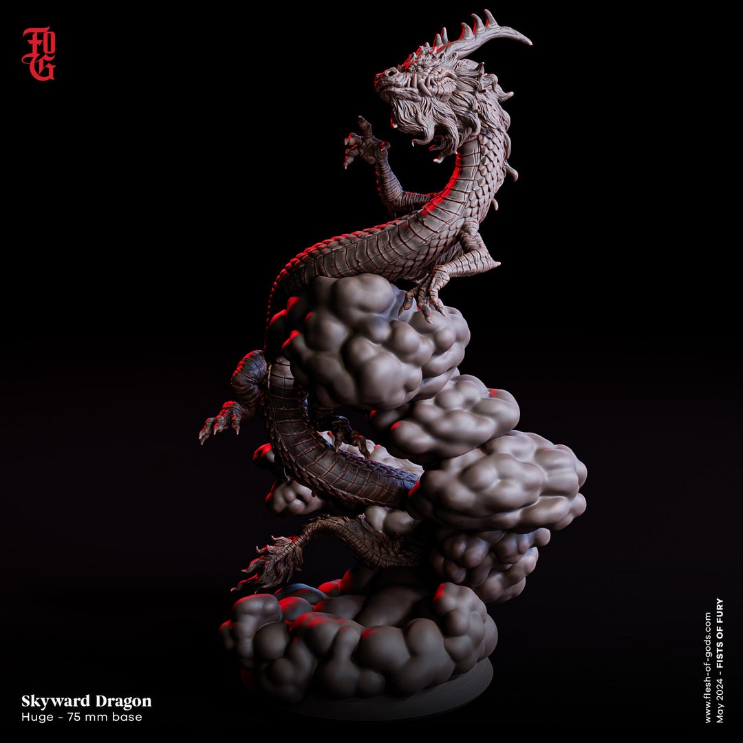 Chinese Shen Lung Dragon Miniature - Flesh of Gods | Elder Cloud Wyrm ...
