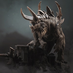 Tarrasque Miniature - Lord of the Print | Gargantuan Dragon Model ...