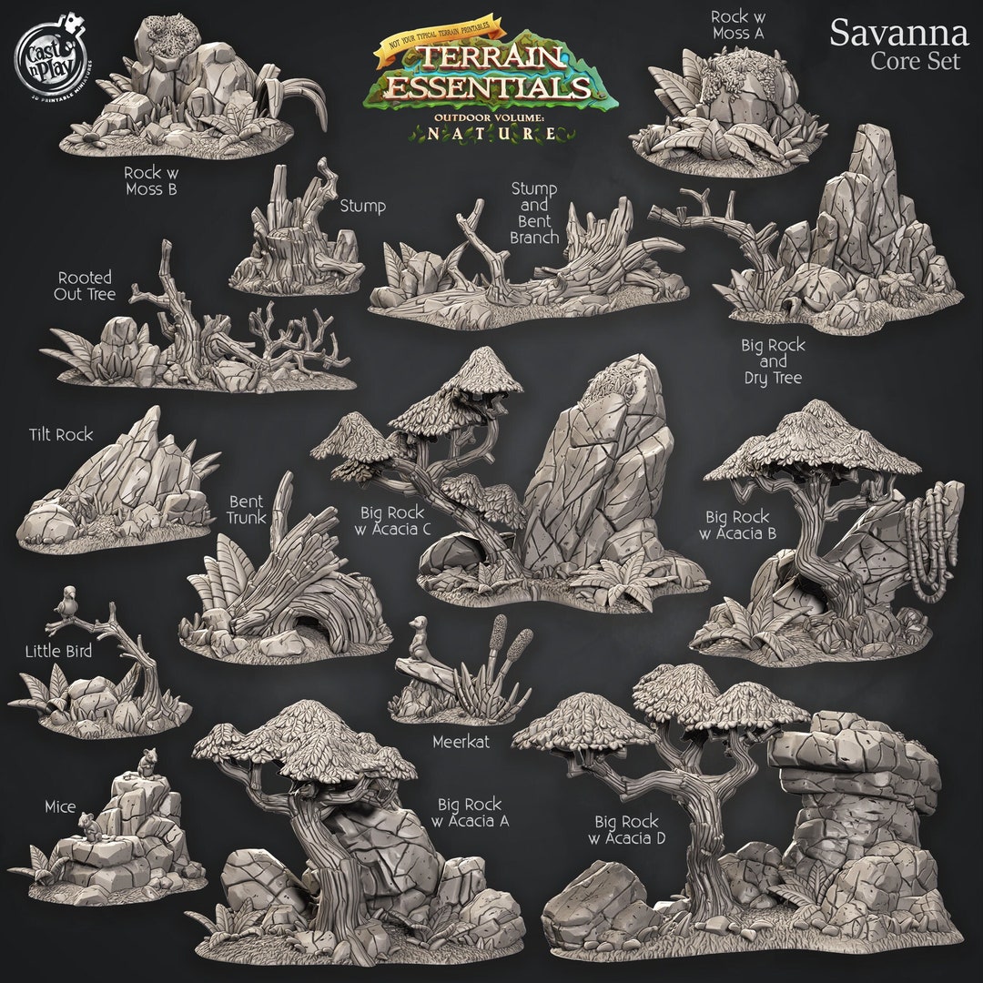 Savannah Scatter - Castnplay | Terrain | Props | Dungeons & Dragons ...