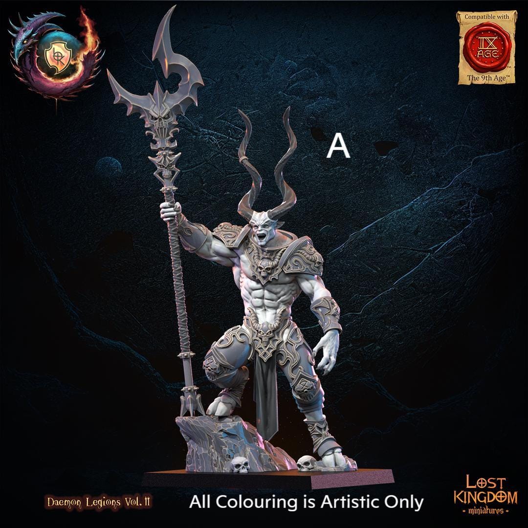 Chaos Daemon Champion Miniature - Lost Kingdom Miniatures | Chaos ...