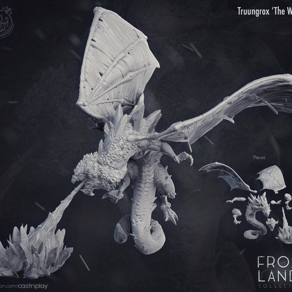 Frost Dragon Miniature - Etsy