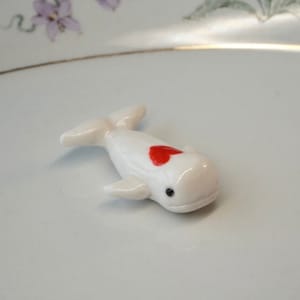 Heart Beluga Whale Figurine - Handmade Polymer Clay Figurine/decoration ...