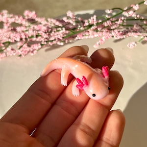 Axolotl Figurine Handmade Polymer Clay Figurine - Etsy