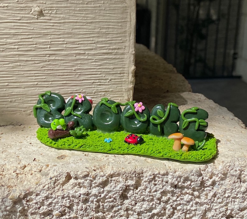 Custom Name Stand Cottagecore Room Decor Fairycore 2 Sizes | Etsy