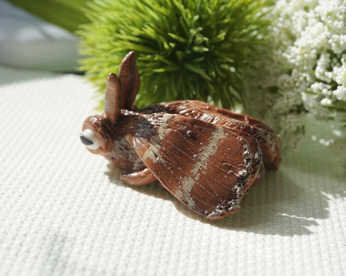 Moth Figurine- Bug Collection- Unique Polymer Clay Figurine - Etsy