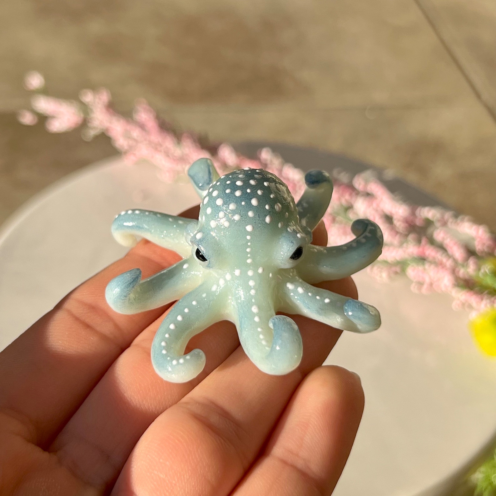 Octopus Figurine Handmade Polymer Clay Figurine - Etsy