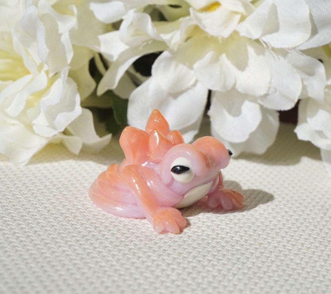 Crystal Frog - Handmade Polymer Clay Figurine/decoration- Cute Frog ...