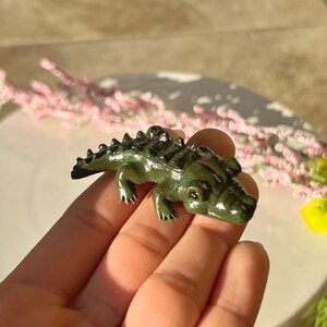 Crocodile Figurine- Handmade Polymer Clay Figurine - Etsy