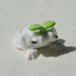 Sprout Frog-handmade Polymer Clay Figurine/decoration- Cute Frog ...
