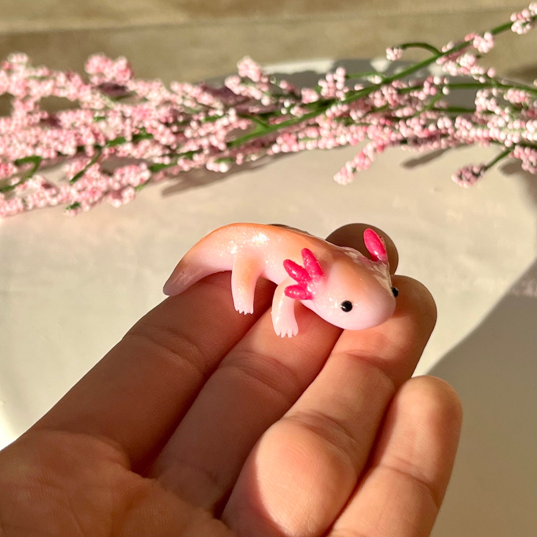 Axolotl Figurine Handmade Polymer Clay Figurine - Etsy