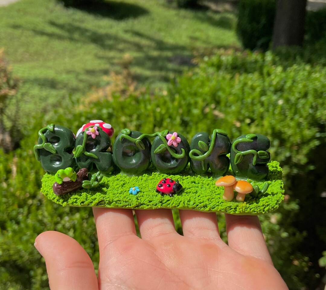 Custom Name Stand- Cottagecore Room Decor- Fairycore- 2 Sizes Available ...