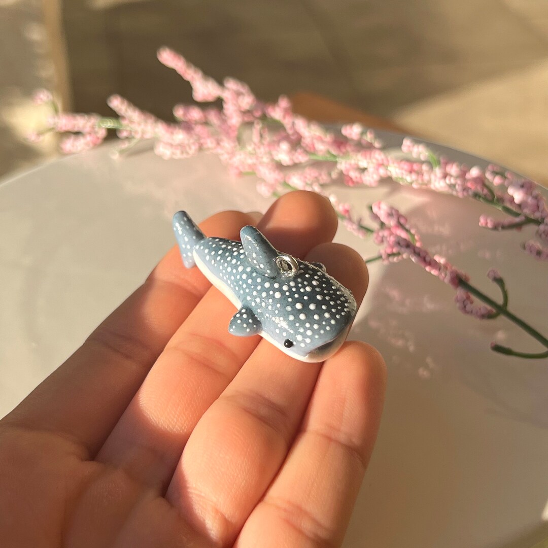 Whale Shark Keychain Handmade Polymer Clay Keychain - Etsy