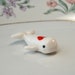Heart Beluga Whale Figurine - Handmade Polymer Clay Figurine/decoration ...