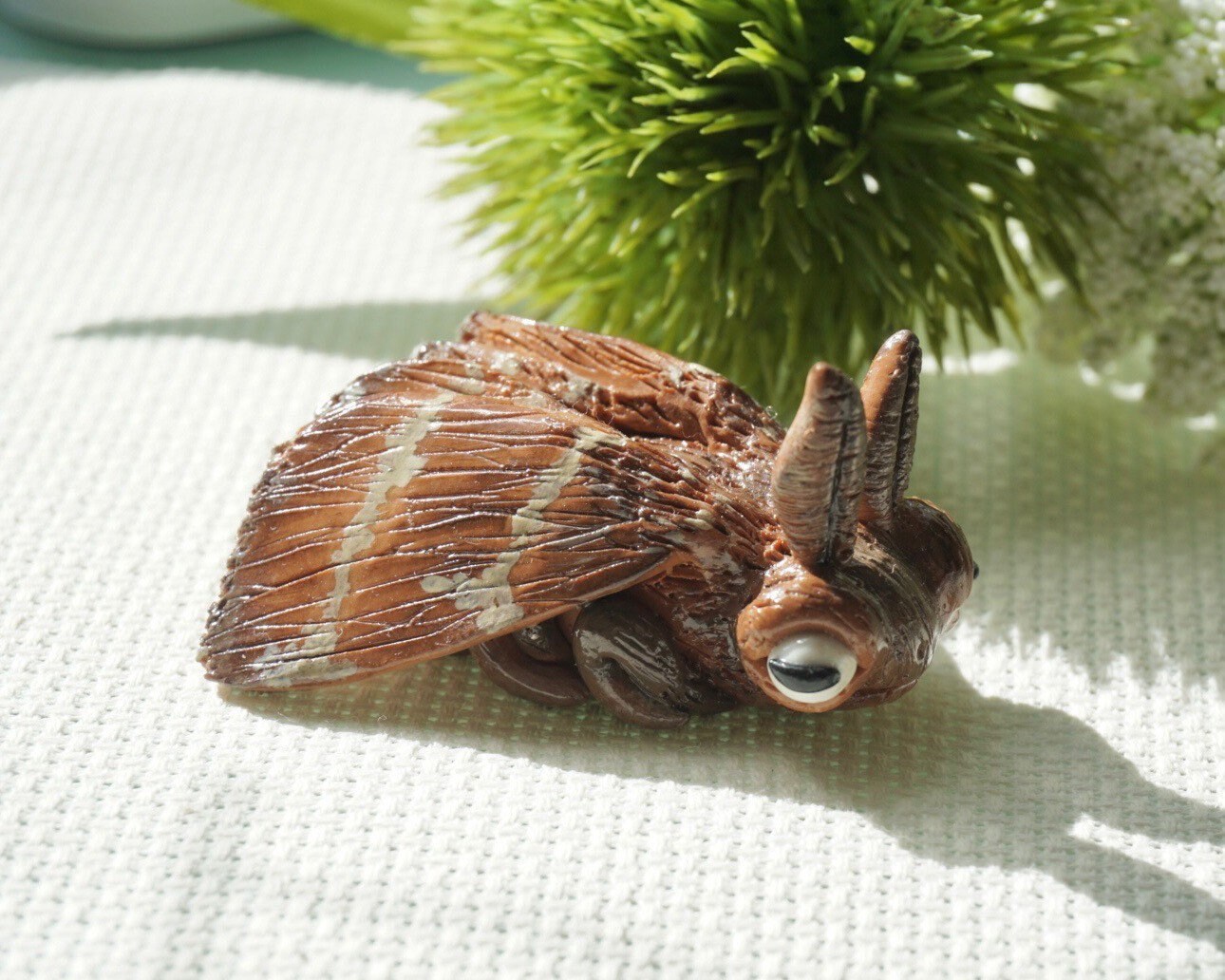 Moth Figurine- Bug Collection- Unique Polymer Clay Figurine - Etsy