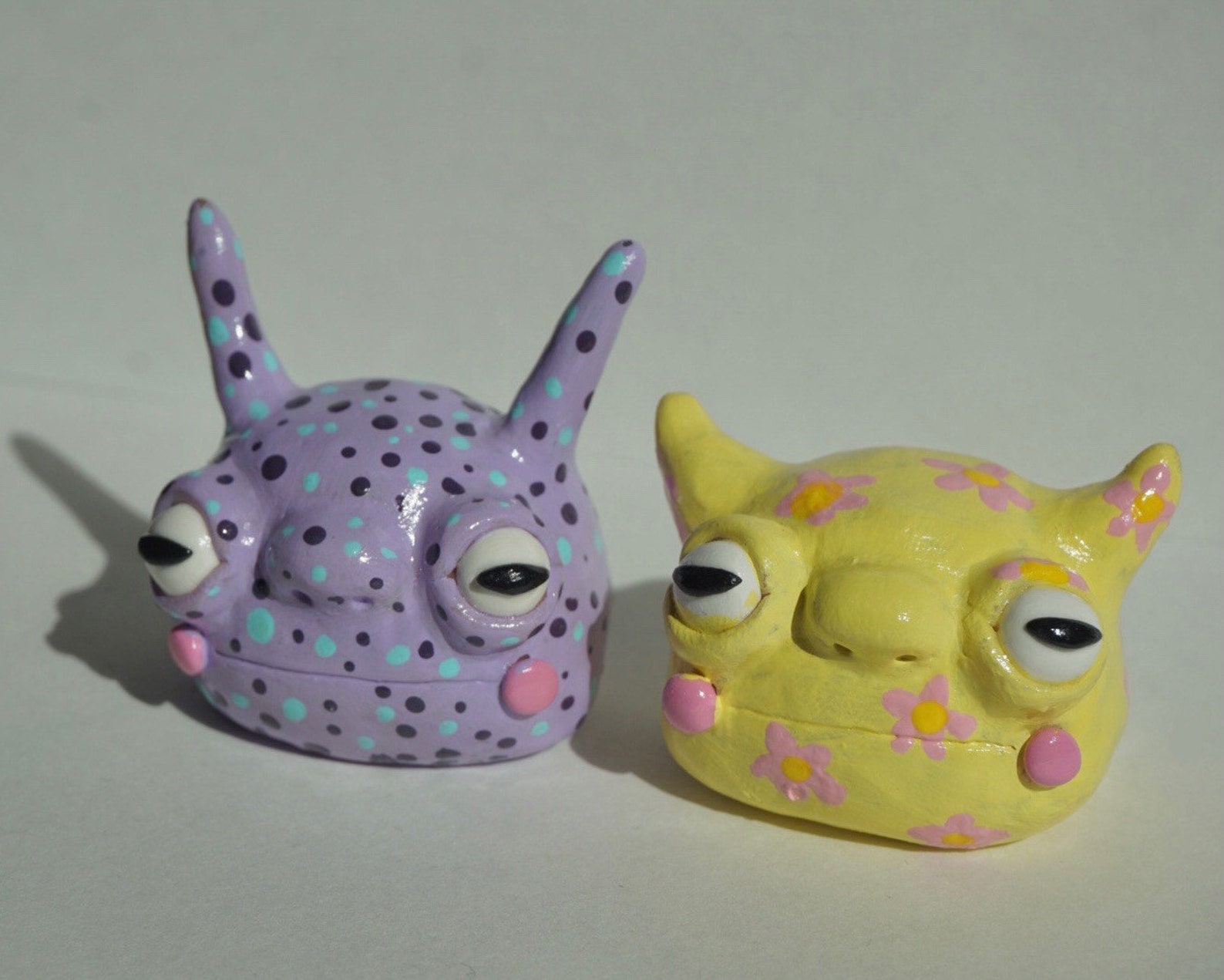 Cute customizable alien sculpture polymer clay handmade | Etsy