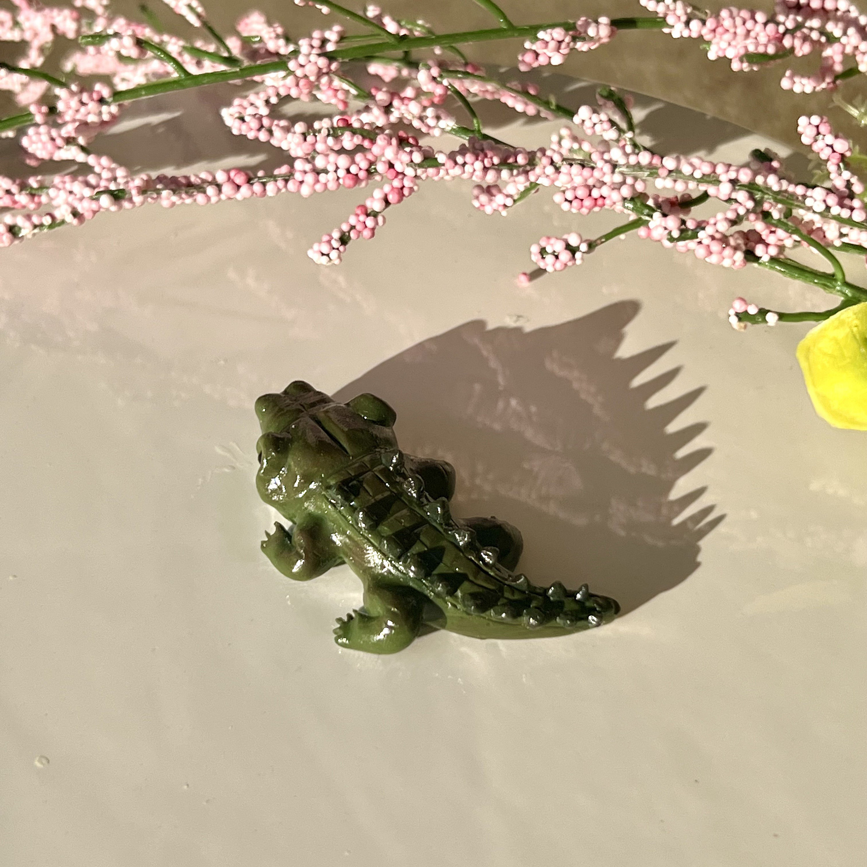 Crocodile Figurine- Handmade Polymer Clay Figurine - Etsy