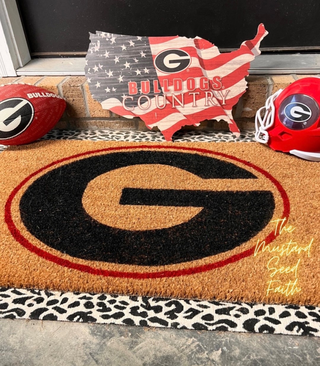 BULLDOGS Doormat, Go Dawgs, Georgia Doormat, , College Football Welcome ...