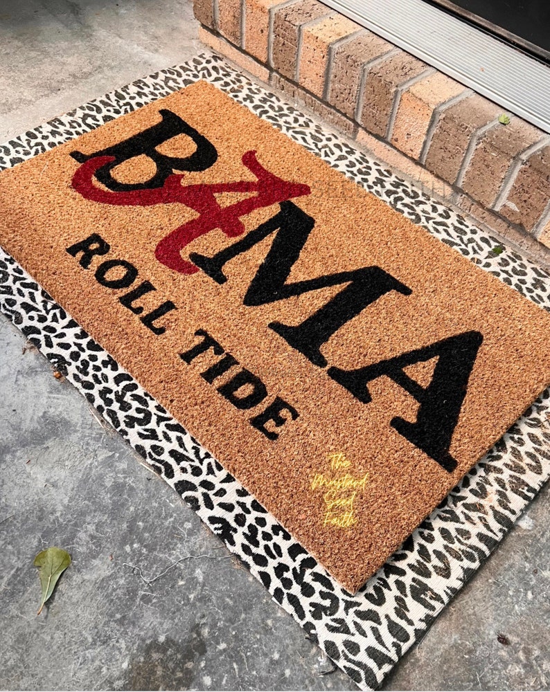Football Season Doormat, Bama Roll Tide, Bama Crimson Tide, University ...