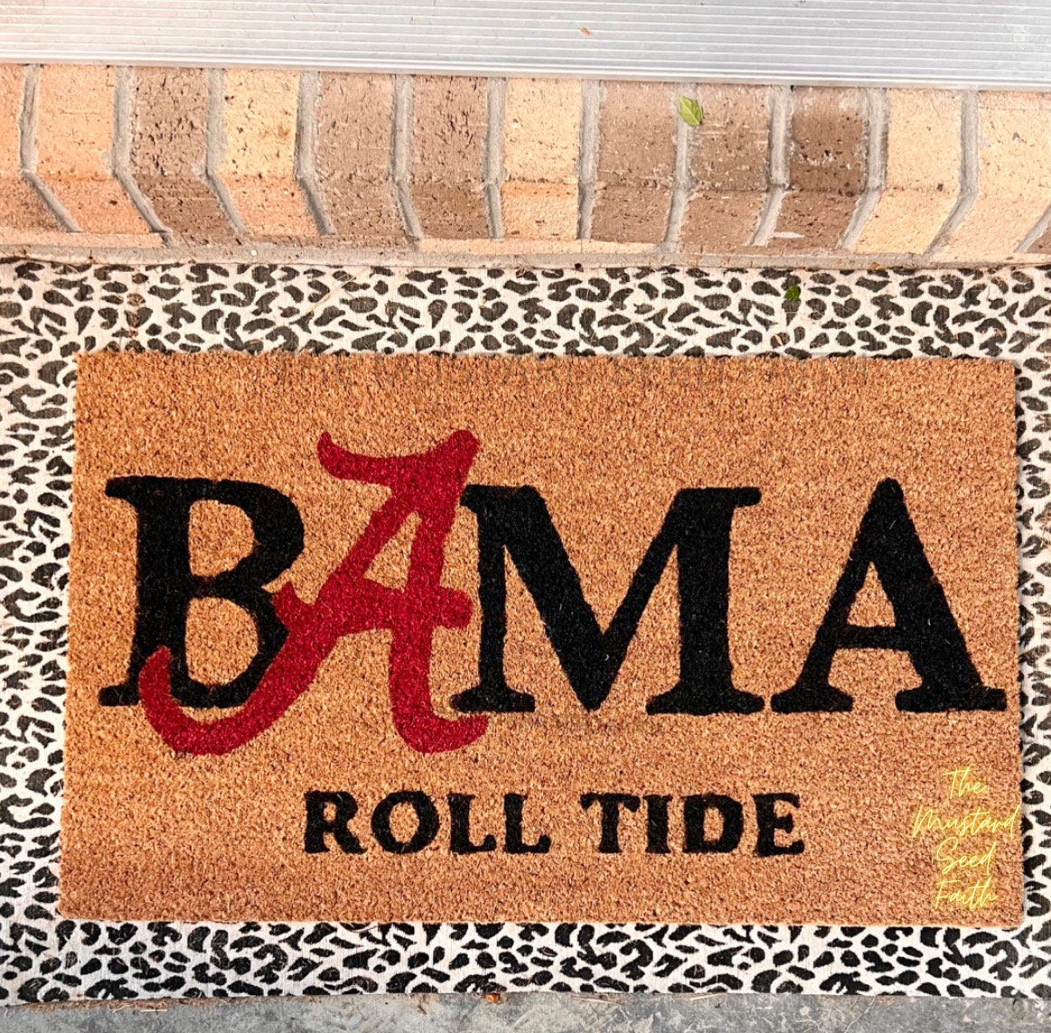 Football Season Doormat, Bama Roll Tide, Bama Crimson Tide, University ...