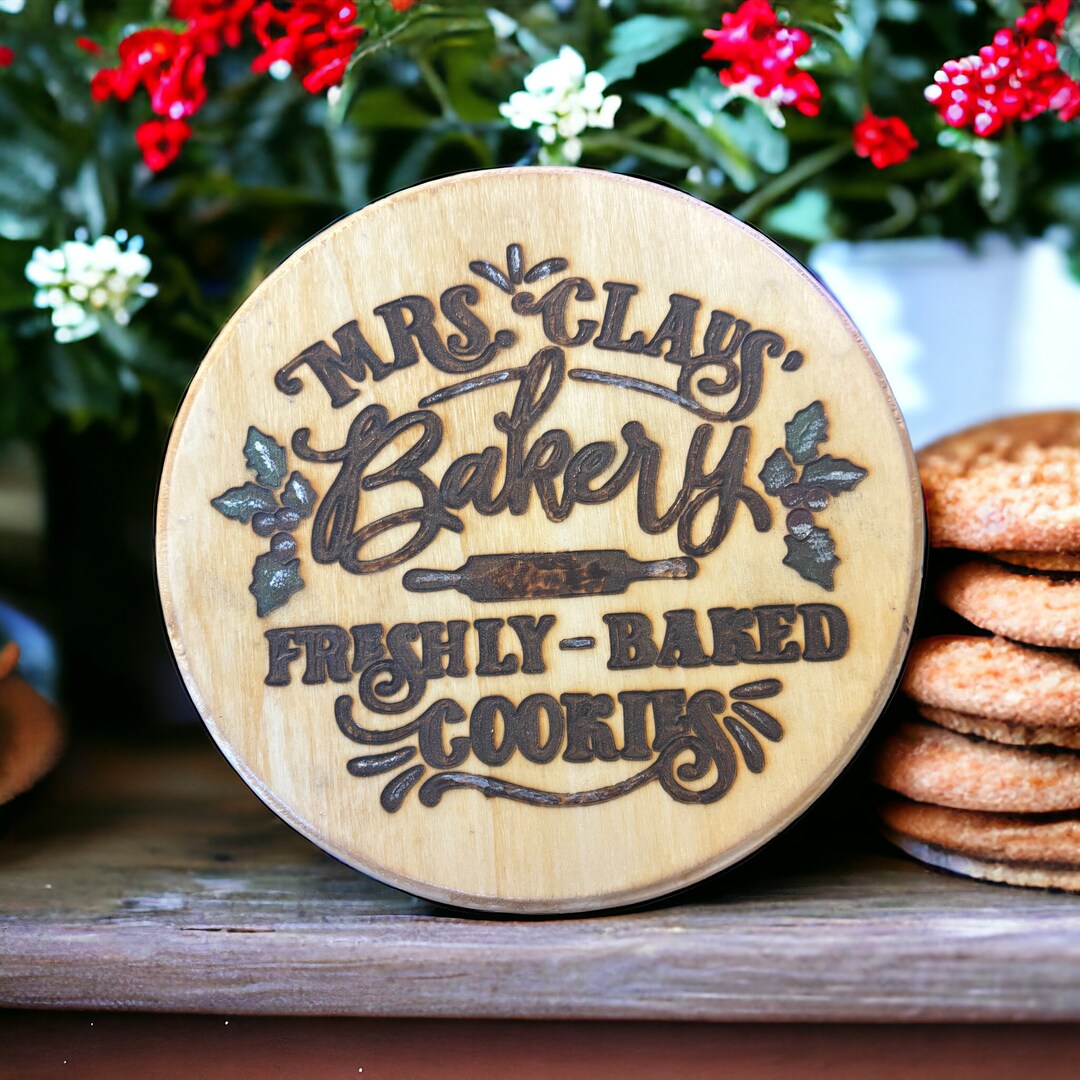 Mrs. Clause Bakery Sign - Etsy
