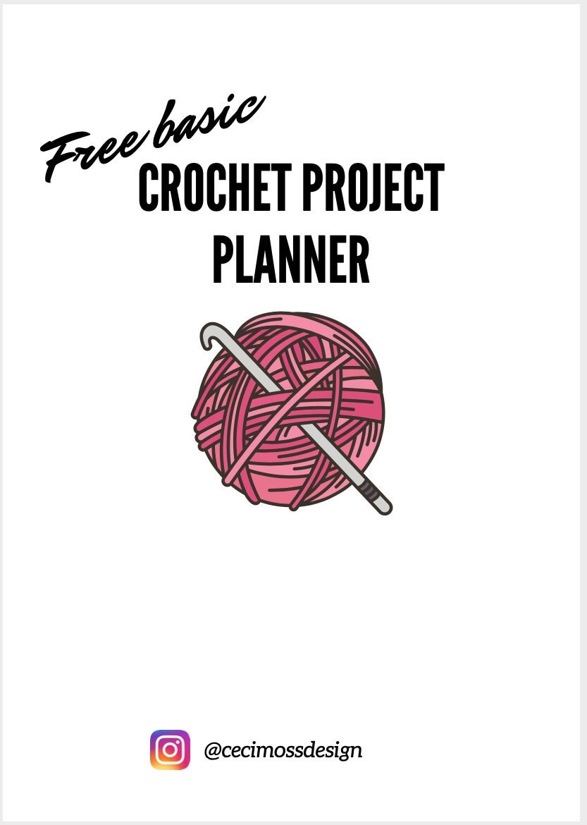FREE Basic Beginner Friendly Crochet Project Planner - Etsy