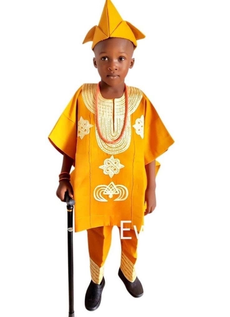 Agbada, Boys Suit, Boys Clothing, African Boys Attire, African Boys ...