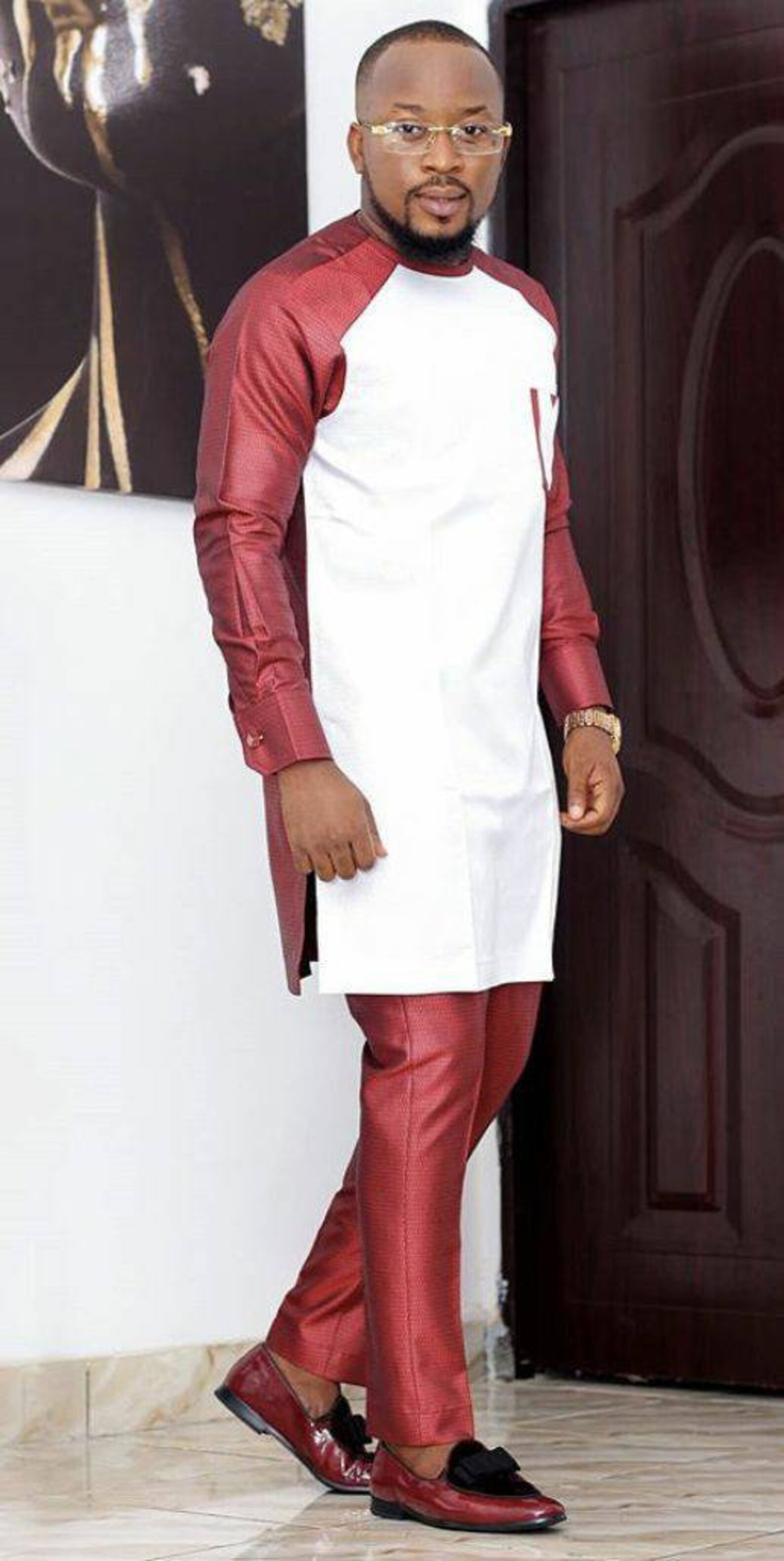 African Men Clothing African Wedding Suit African Groom Suit African