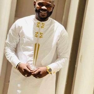 African Men Clothing African Wedding Suit African Groom - Etsy
