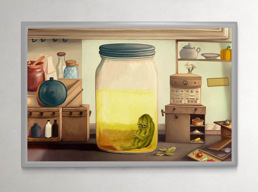 The Last Pickle Poster. Signed Fine Art Print. Vintage Room Print Art ...
