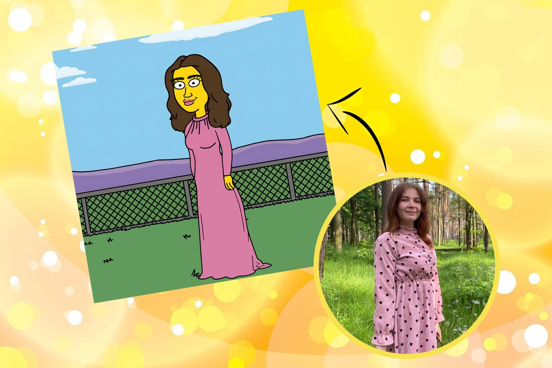 Custom Yellow Characters Poster. Personalized Wall Art. Yellow People ...