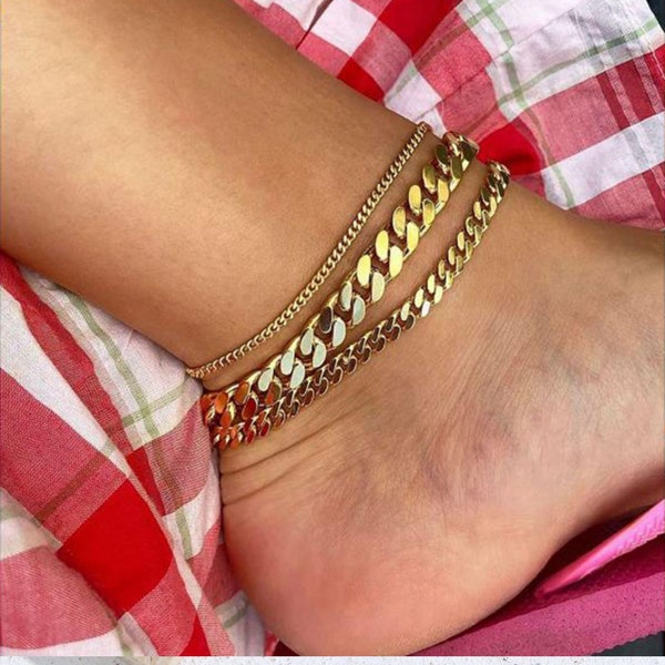 Gold Chain Anklet - Etsy
