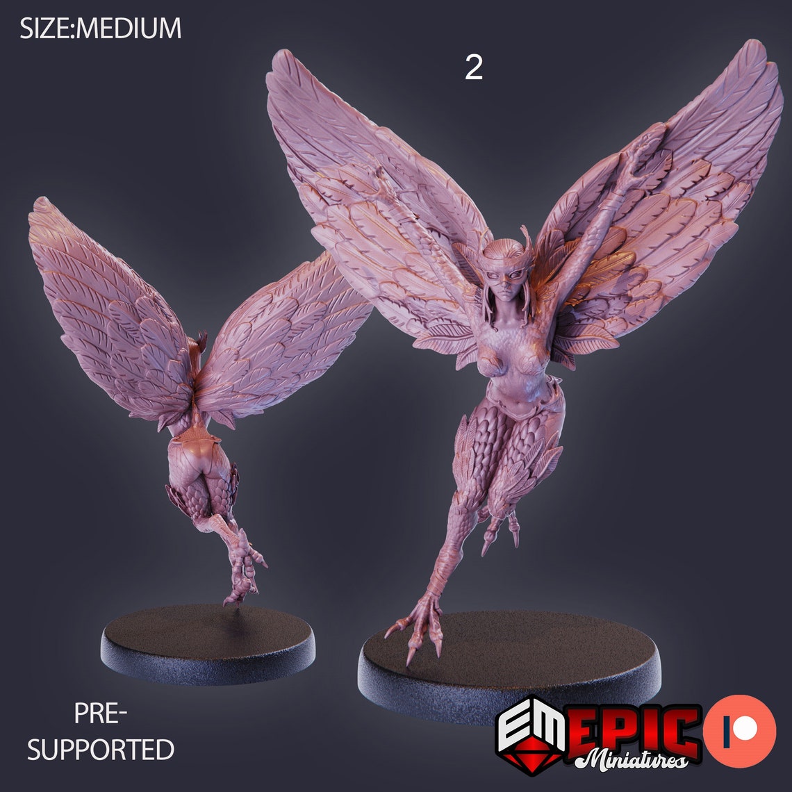 Mountain Harpy Miniature | Etsy