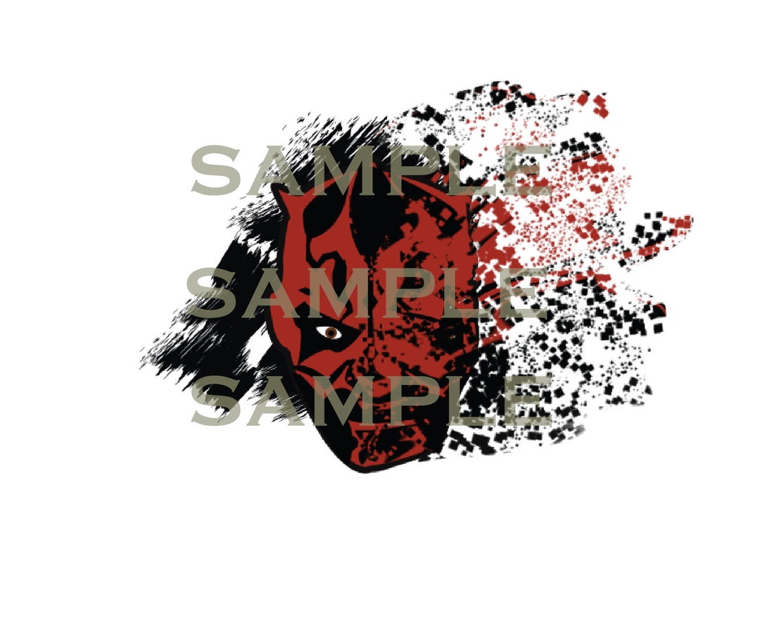 Darth Maul Star Wars Vector DIGITAL DOWNLOAD svg and Png - Etsy