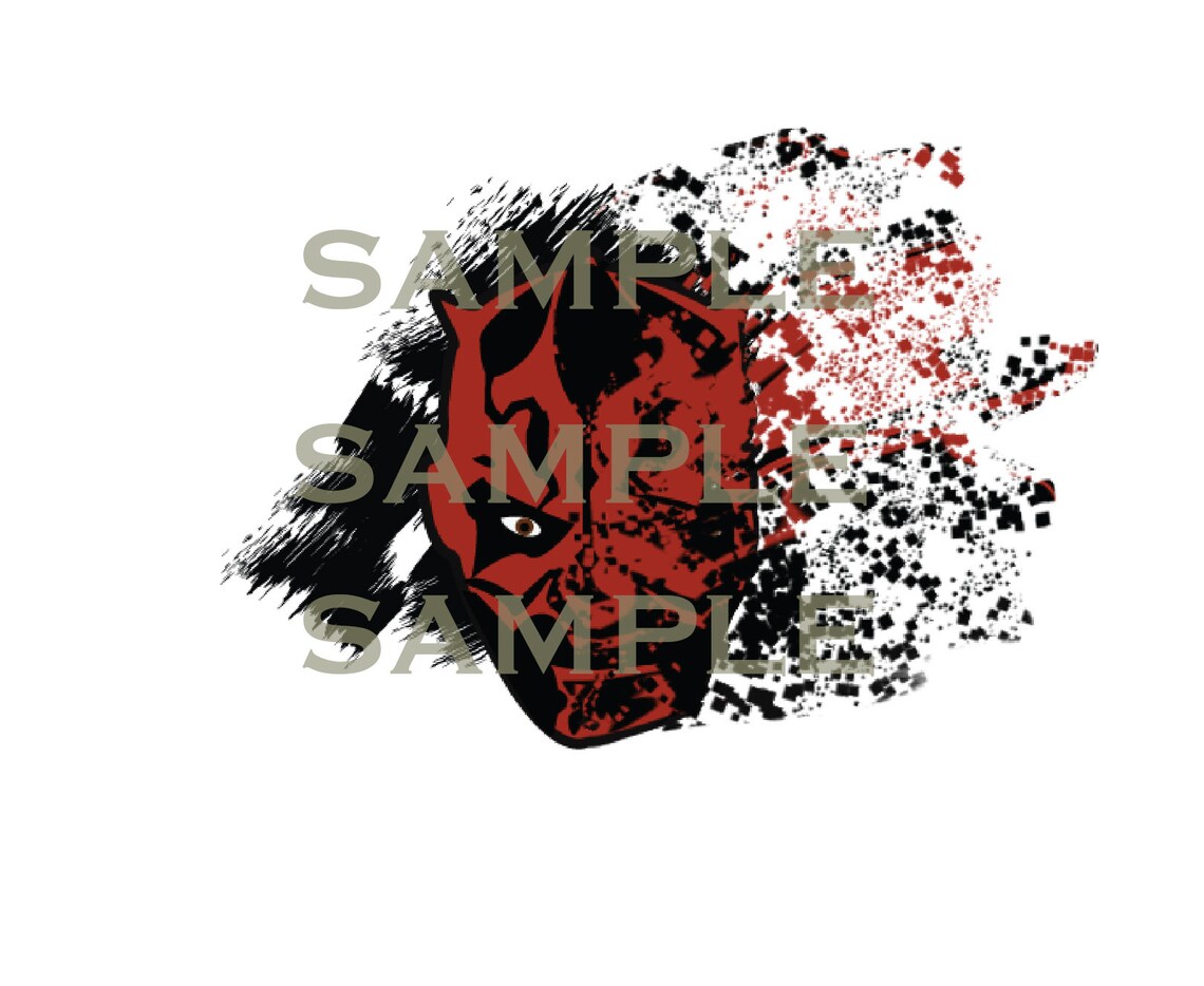 Darth Maul Star Wars Vector DIGITAL DOWNLOAD svg and Png - Etsy