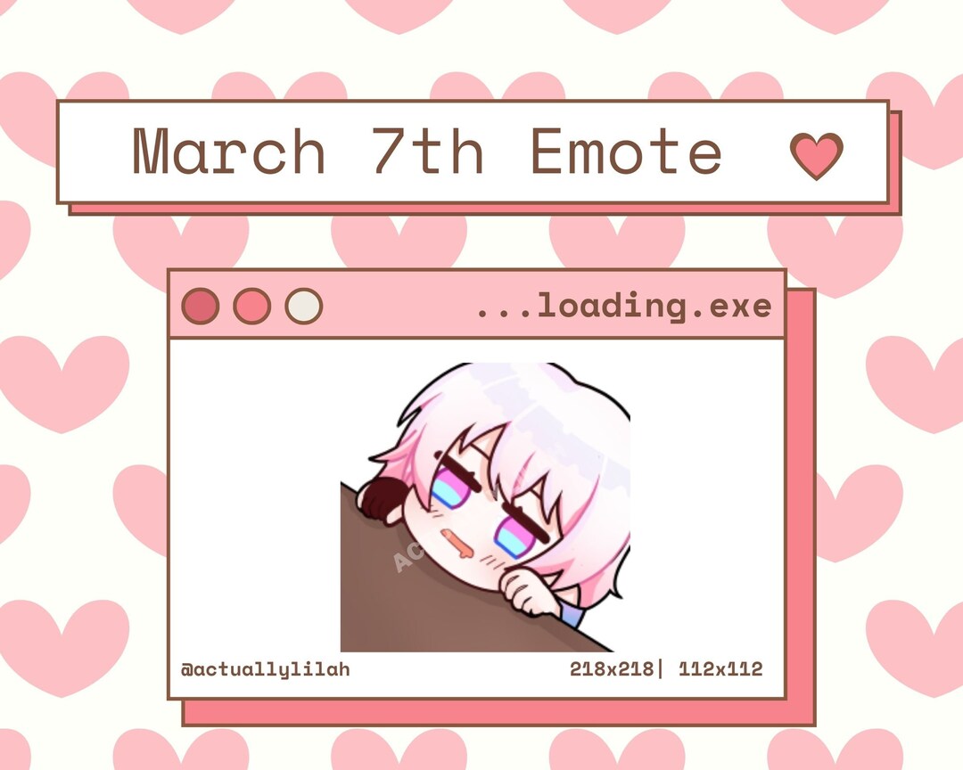 March 7th Twitch/discord Emote - Etsy