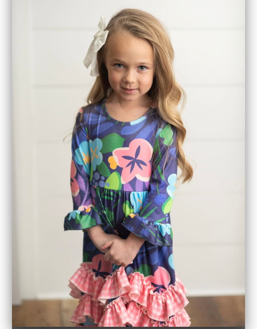 Girl's Maxi Dress Girls Long Dress Long Modest Girls Ruffled Dress - Etsy