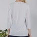 Women's Modest White Layering Top 3/4 Sleeves White Blouse Top - Etsy